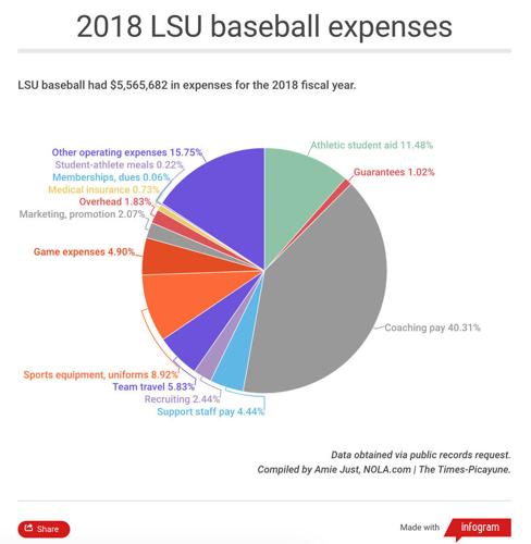 Detailed LSU athletics financial data: 2018 revenue down, expenses up ...