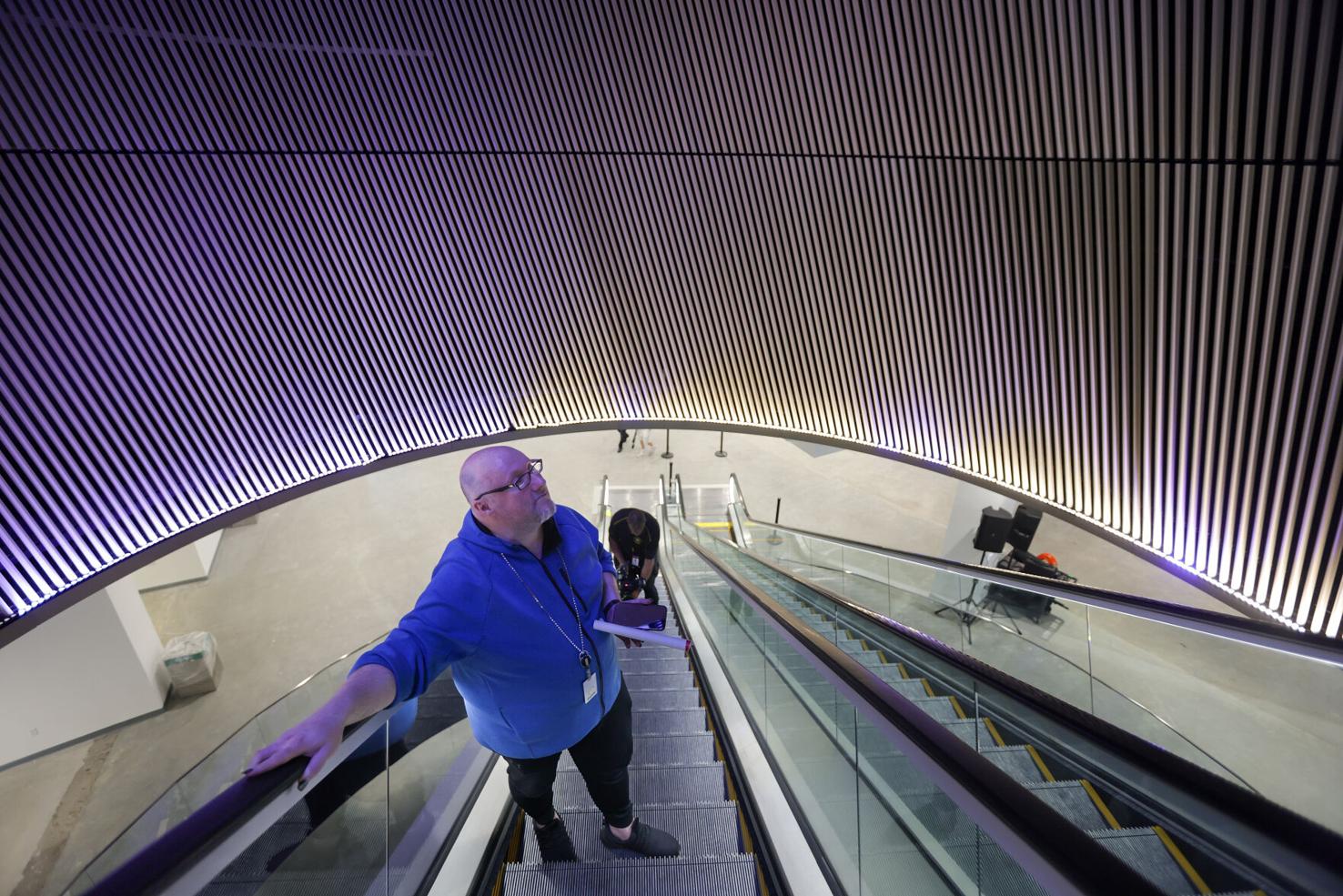 Images from of a tour of new renovations at the Caesars Superdome ...