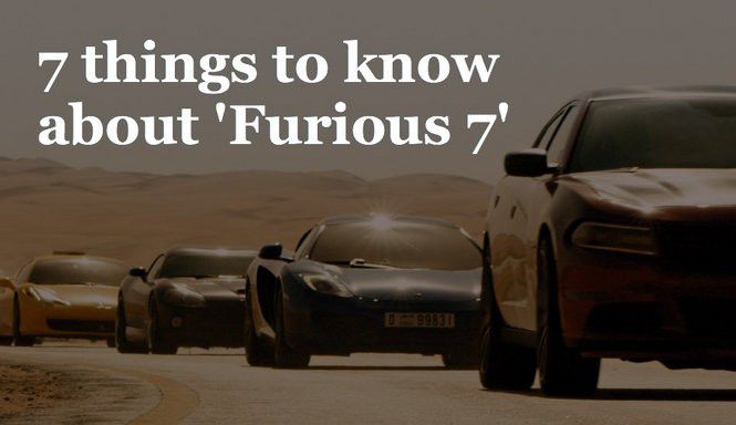 7 cool things to know about 'Furious 7' | Movies/TV | nola.com