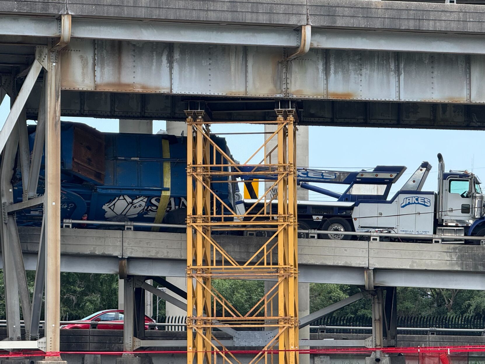 Crews work to repair I-10 ramp damaged by garbage truck | News | nola.com