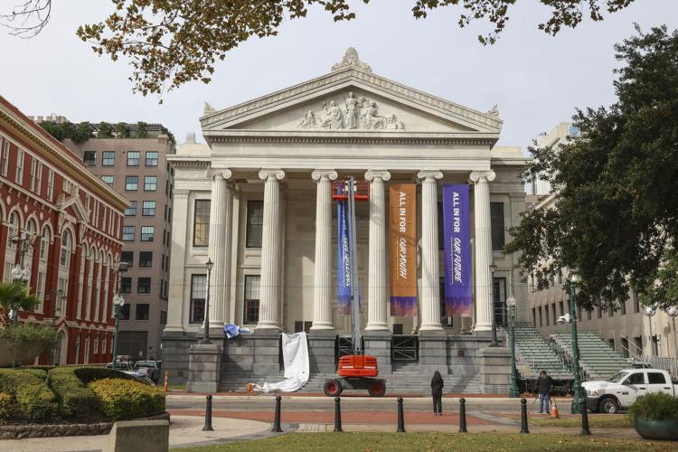 Helena Moreno hangs new inaugural banners in French Quarter | News ...