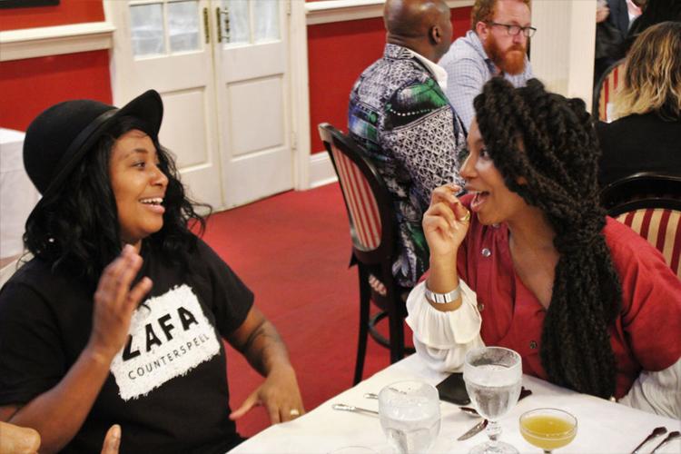 Leah Chase and celebrity chef Carla Hall delight diners at Dooky Chase ...