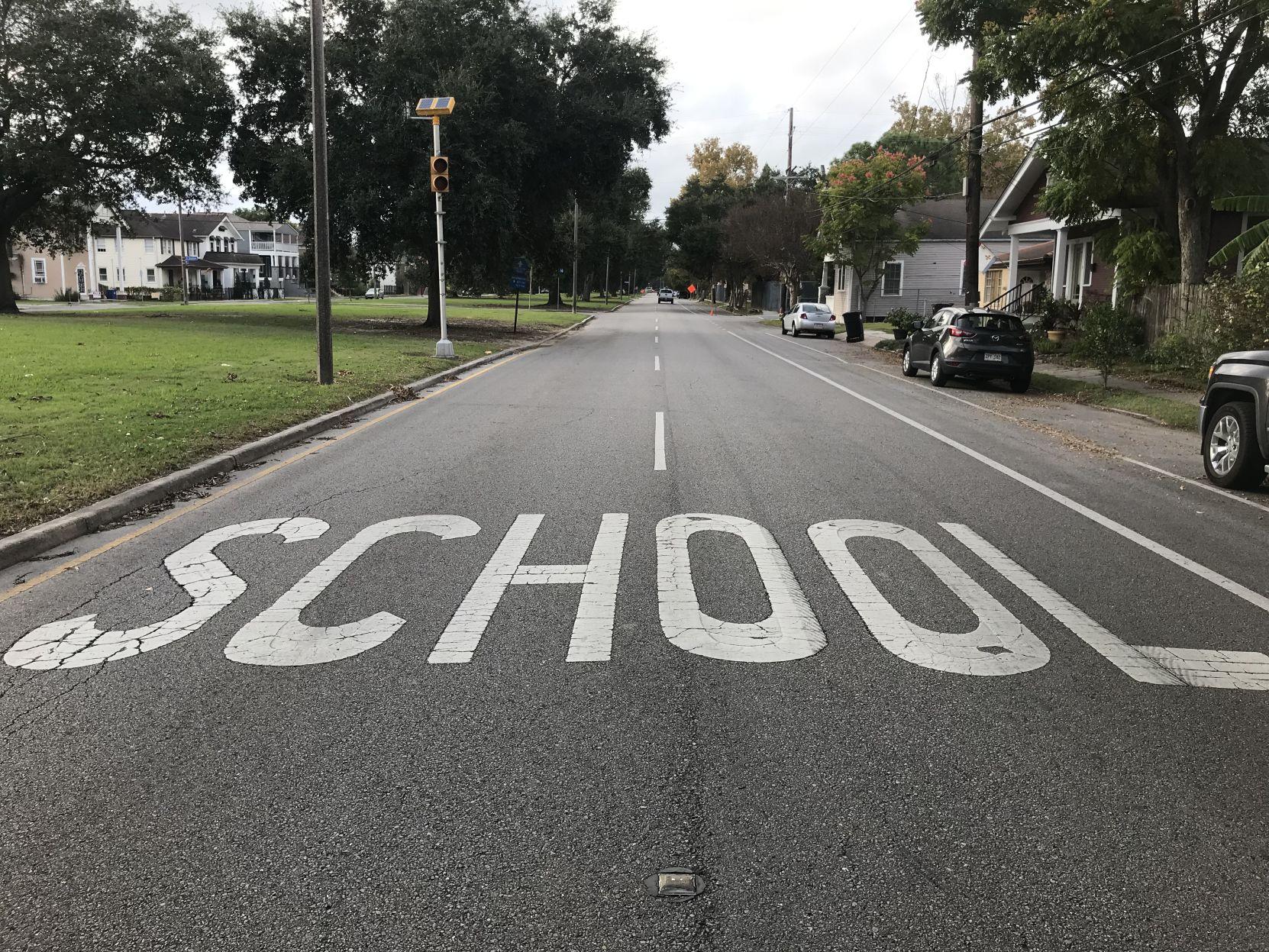 school zone road