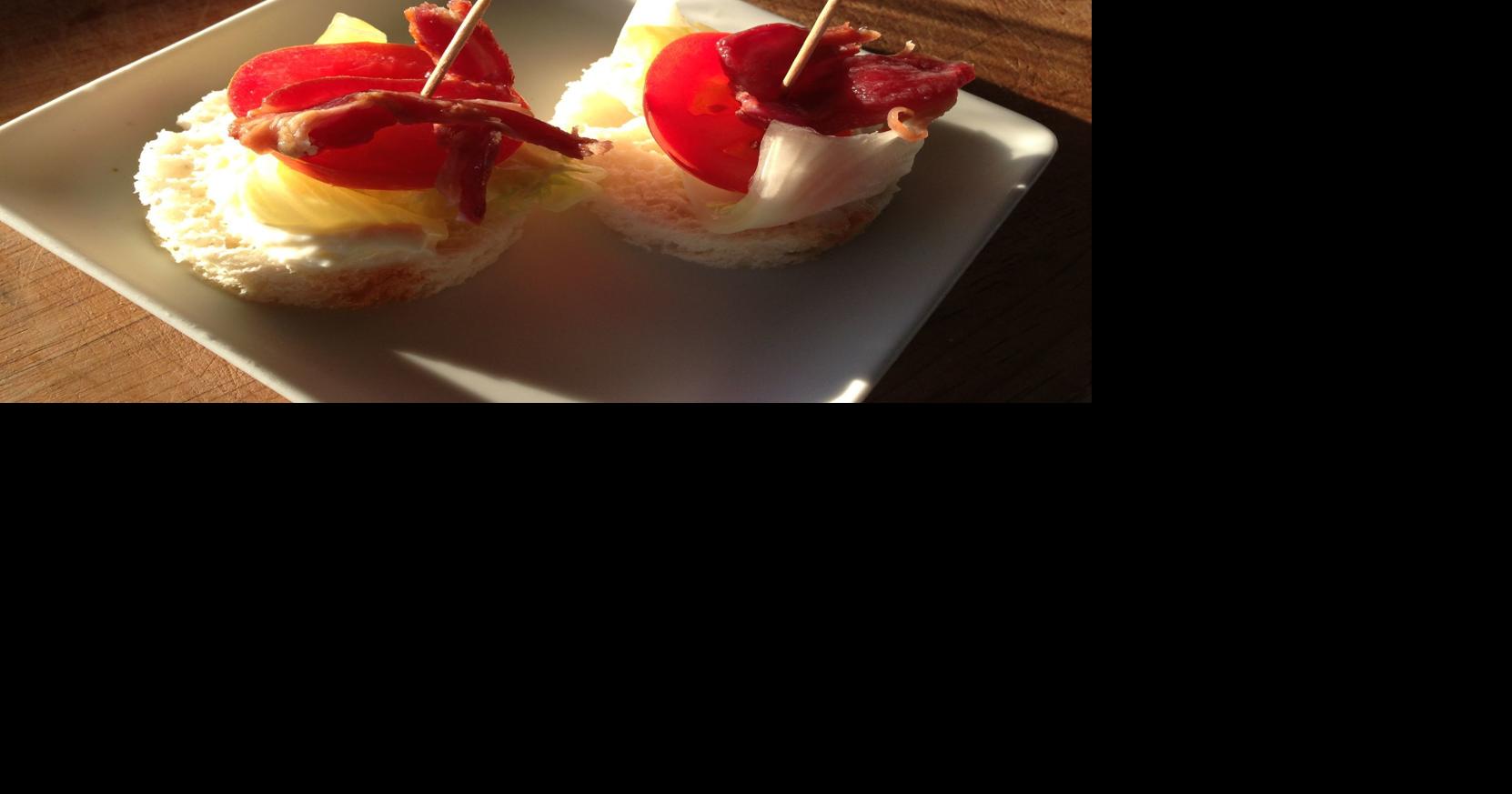 Open-faced lamb BLT recipe — courtesy Anne B. Churchill | Party ...