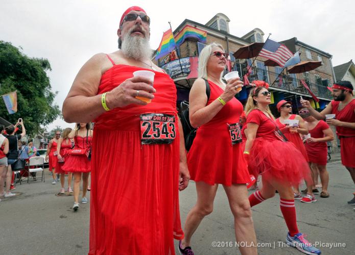 Red Dress Run New Orleans 2016, rain holds off, beer flows | Louisiana ...