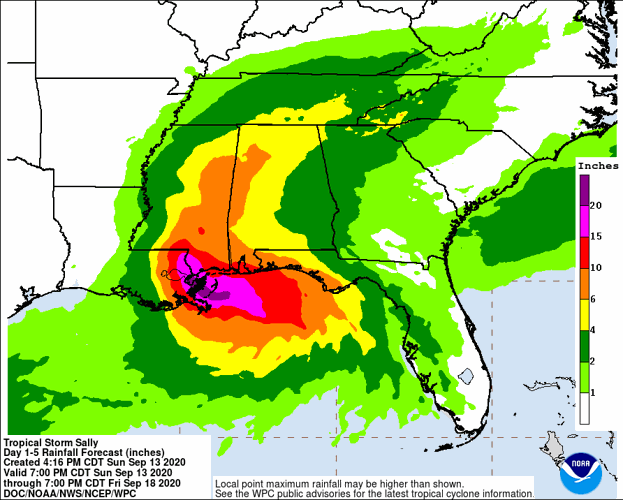 Hurricane Center: Sally remains major wind, rain threat as landfall ...