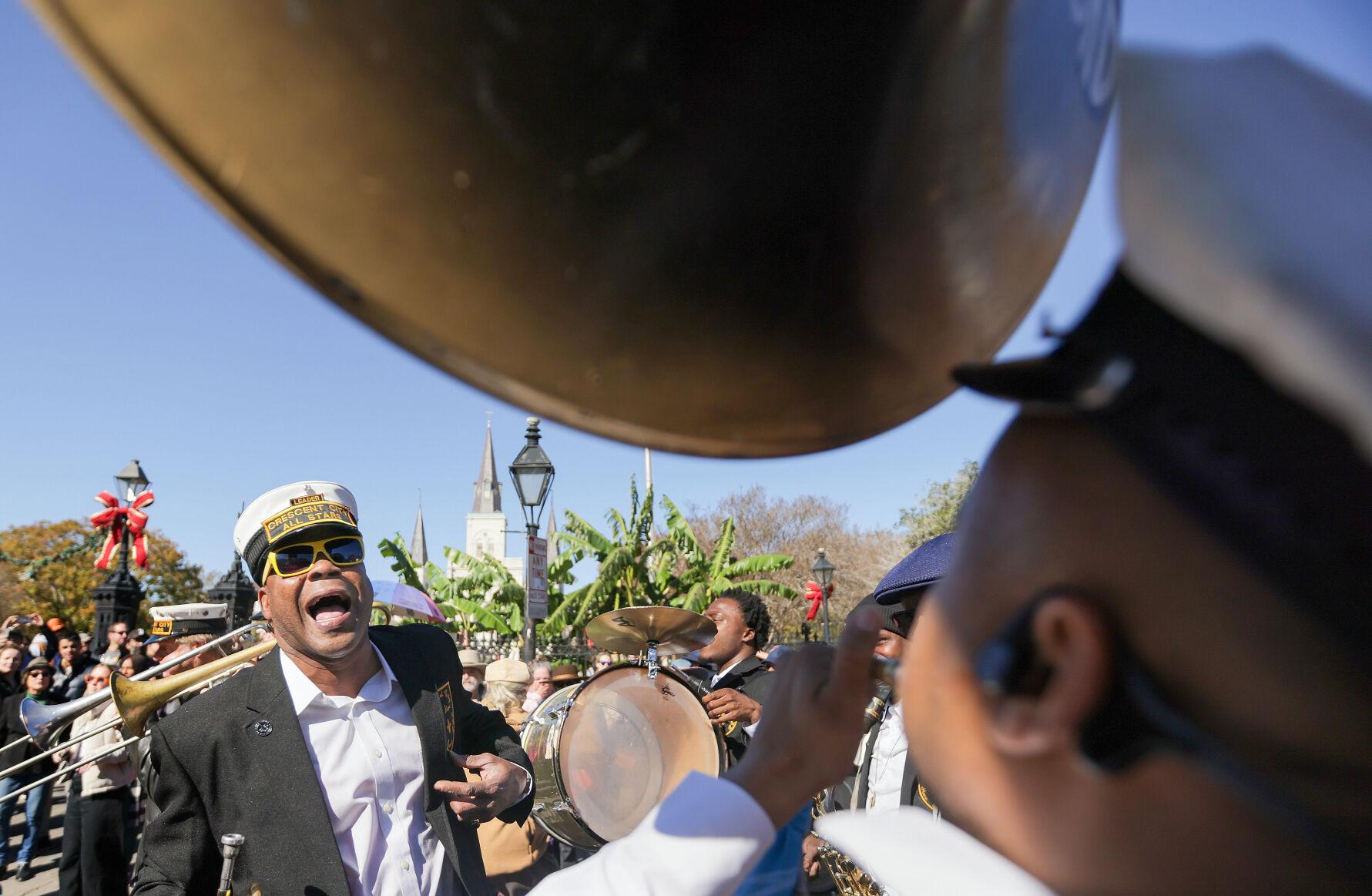 Photos and Video: WWOZ-FM second lines to their new home at Jax Brewery ...