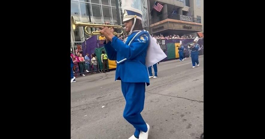 Gretna trumpet player with cerebral palsy goes viral | Mardi Gras ...