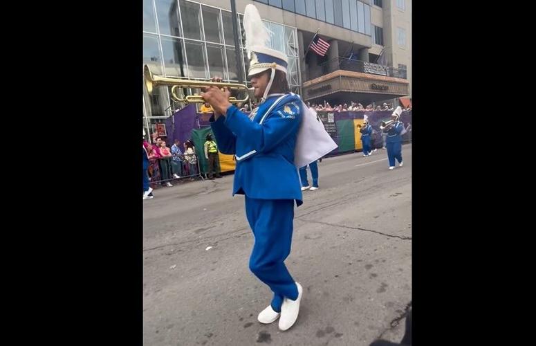 Gretna trumpet player with cerebral palsy goes viral | Mardi Gras ...