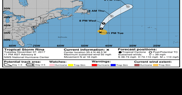 Tropical Storm Rina gains strength: National Hurricane Center | Weather ...