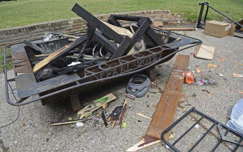 Photos, video show smashed windows, scattered furniture at Acacia frat ...