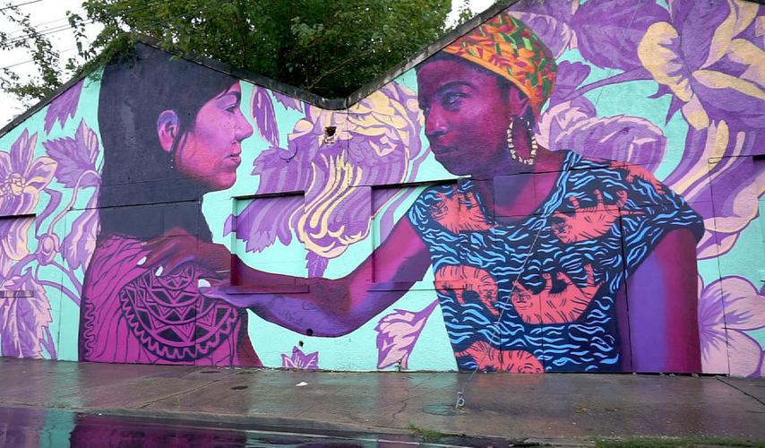 What's OUT in downtown New Orleans: graffiti. What's IN: legit murals ...