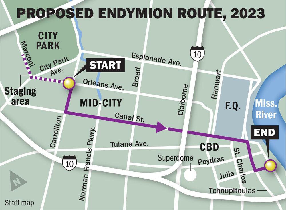 Endymion parade's starting spot in doubt for 2023 Mardi Gras | Mardi ...