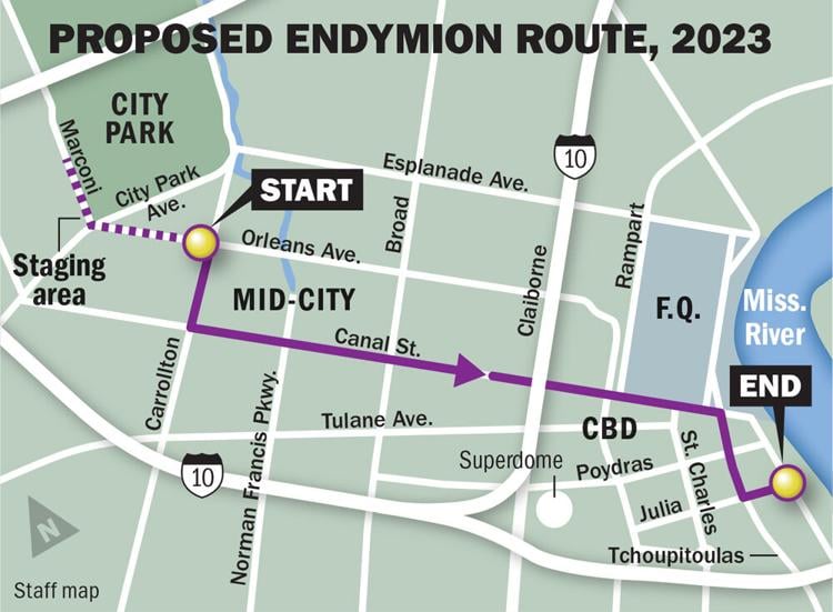 Endymion parade's starting spot in doubt for 2023 Mardi Gras | Mardi ...