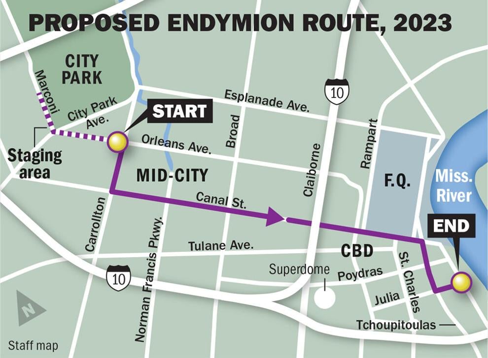 Endymion parade's starting spot in doubt for 2023 Mardi Gras | Mardi ...