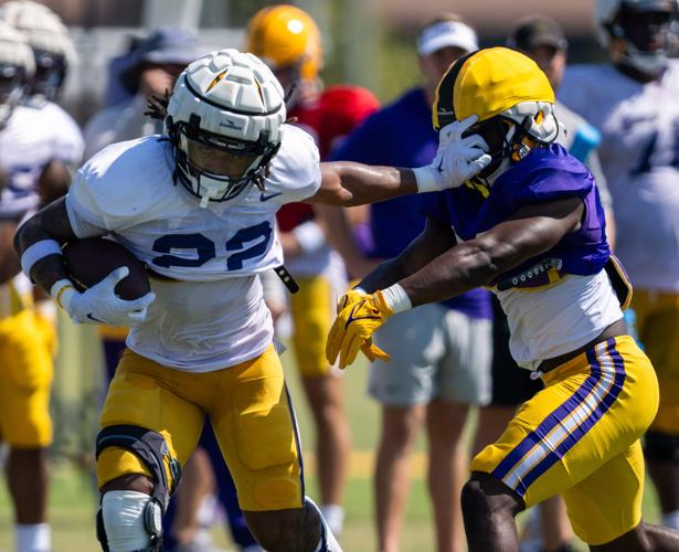 LSU running back John Emery sits out second half of practice | LSU ...