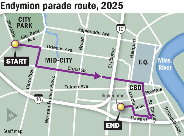 Endymion parade returns to traditional route in 2025 | Mardi Gras ...