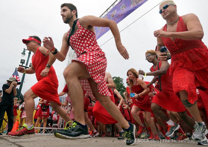 Red Dress Run New Orleans 2016, rain holds off, beer flows | Louisiana ...