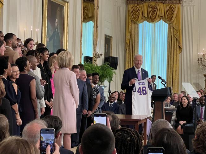 Talent, heart and grit: The Bidens honor the LSU Tigers as national ...