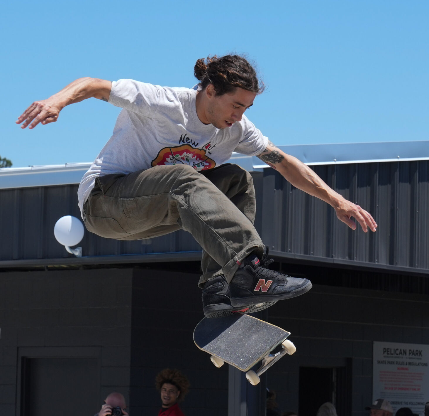 Professional skater Jordan Trahan doing a hip flip.jpg | | nola.com