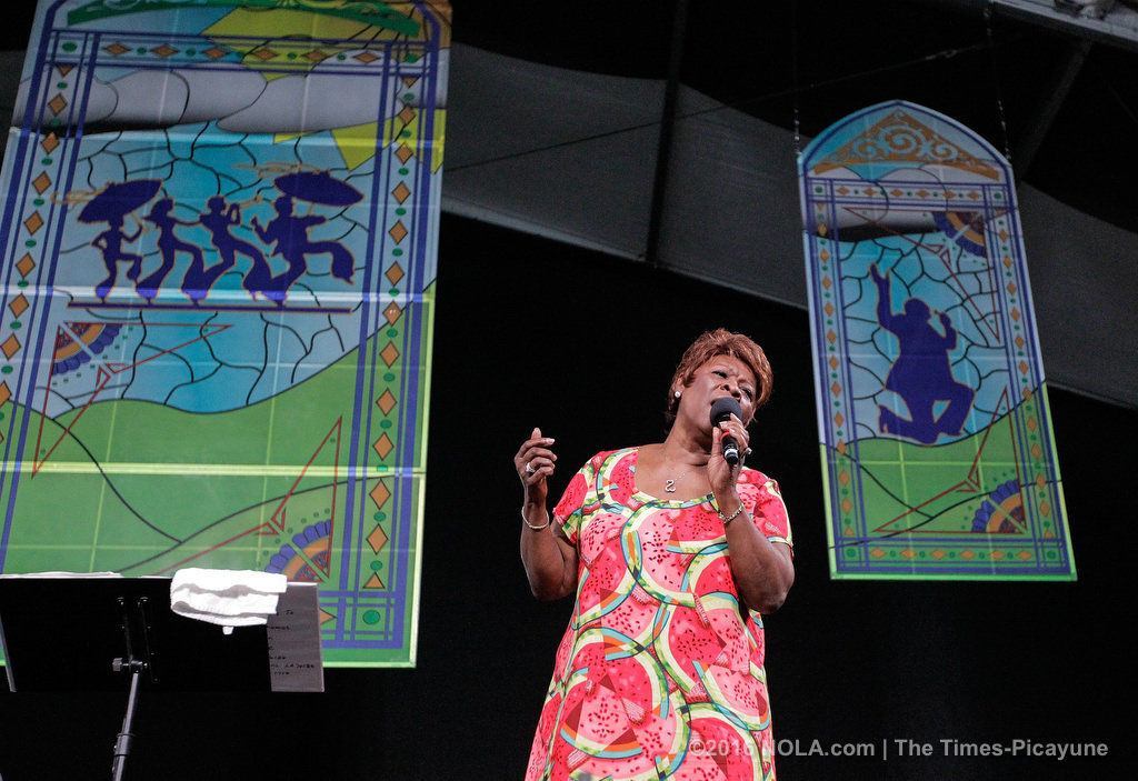 Irma Thomas wanted a custom-fit souvenir Jazz Fest dress. So she makes ...
