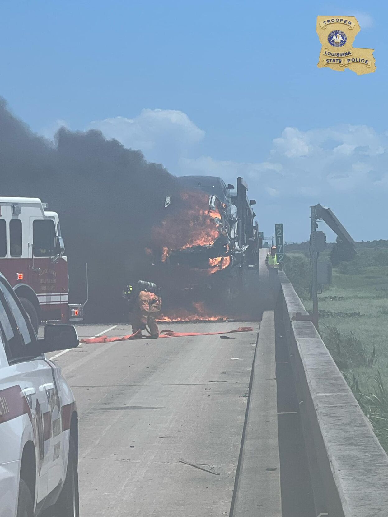 Bonnet Carre Spillway reopens after vehicle fire shut down eastbound lanes | Crime/Police | nola.com