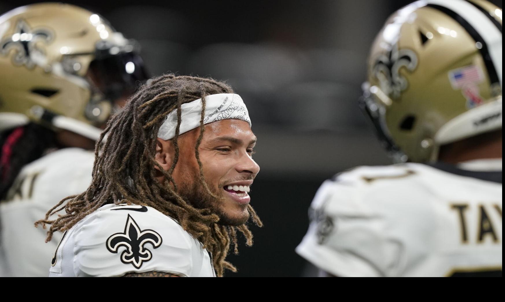 Saints' Tyrann Mathieu pays up on a losing LSU bet — again — this time ...