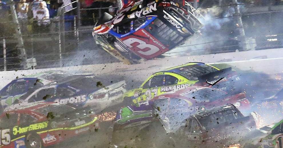 Terrifying crash at Daytona NASCAR race tears through fencing, scatters ...