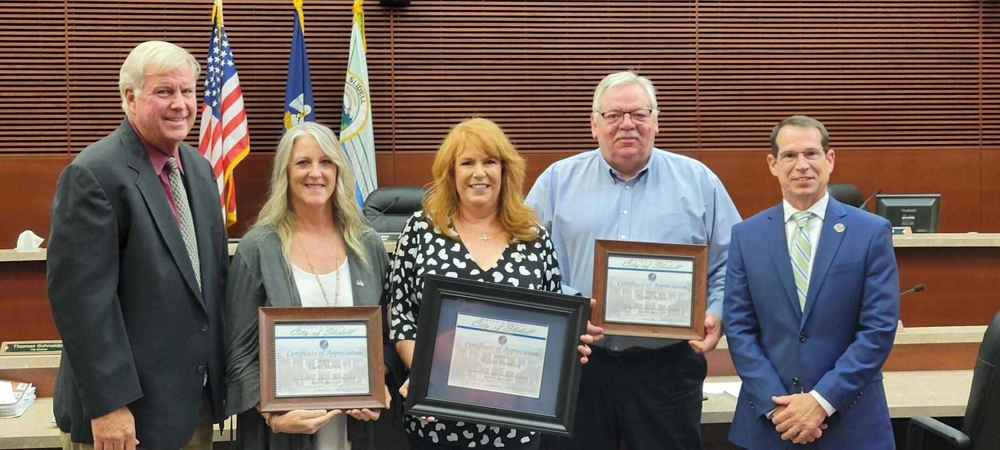 Slidell Council staff presented service awards | St. Tammany community ...