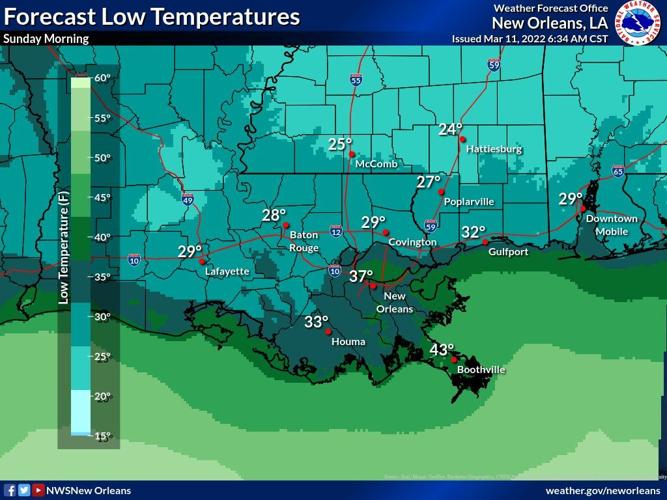 Temperatures to plummet in New Orleans this weekend as 'bomb cyclone ...