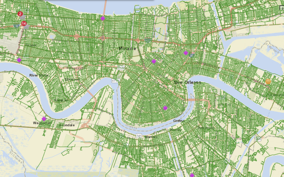 New Orleans area sees power outages during freeze, snow | Weather ...