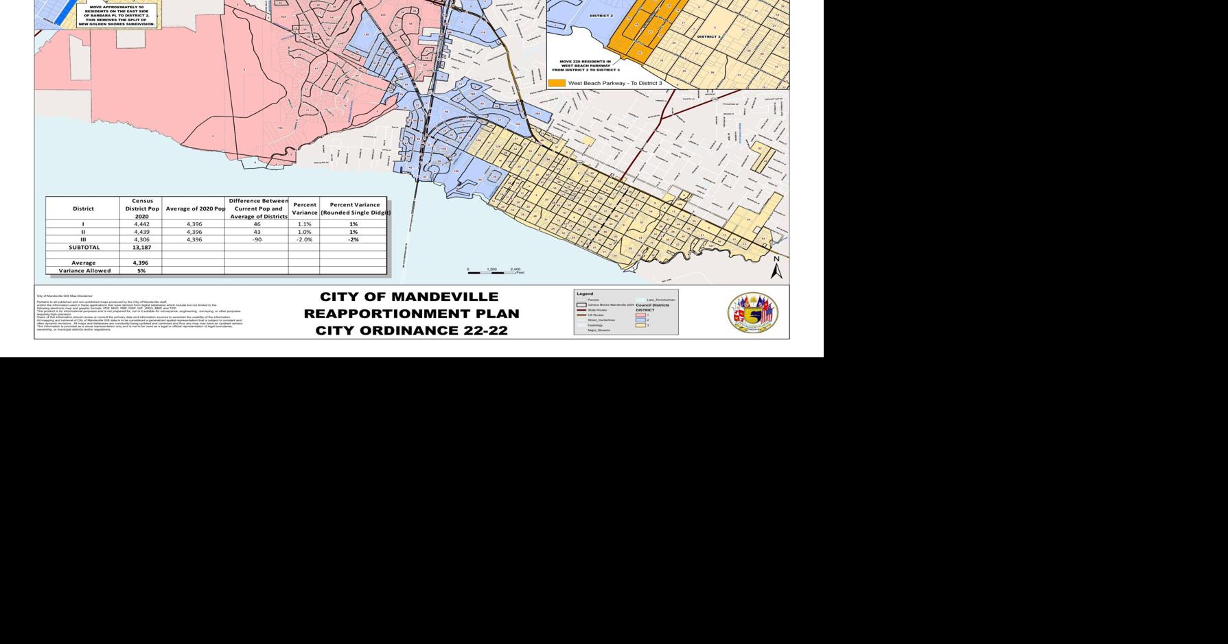 Mandeville City Council borders shifted slightly | St. Tammany ...