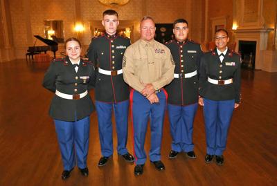 New Orleans Military and Maritime Academy cadets display colors at ...