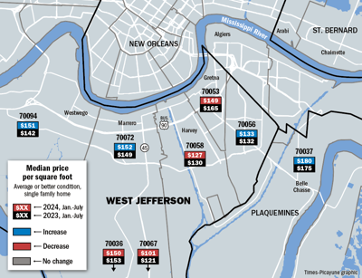 Maps: 2024 real estate home prices in New Orleans LA metro | Real ...