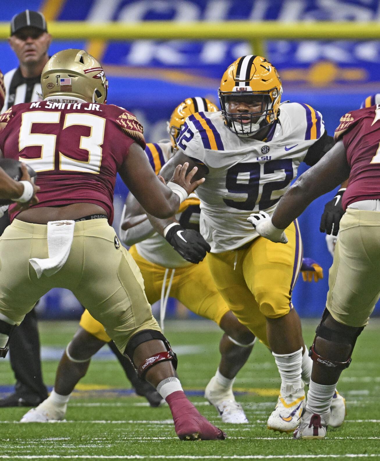LSU defensive tackle Mekhi Wingo is working to fit into his bigger role ...