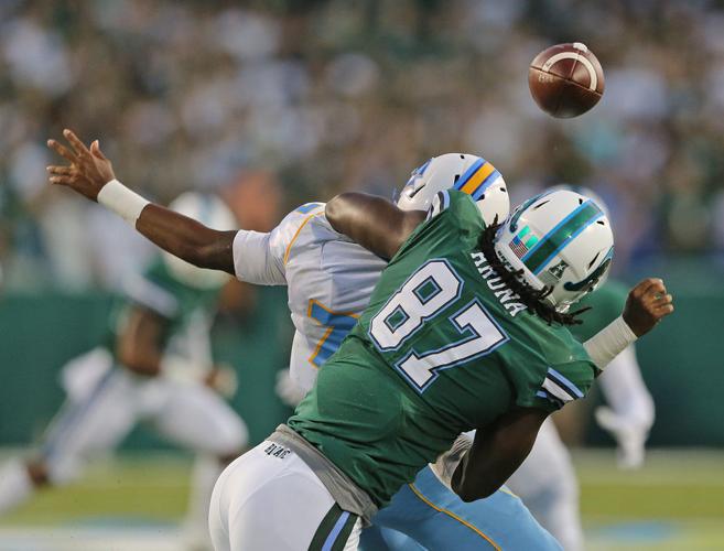 Ade Aruna's road from Nigeria to Tulane to NFL hopeful was filled with ...