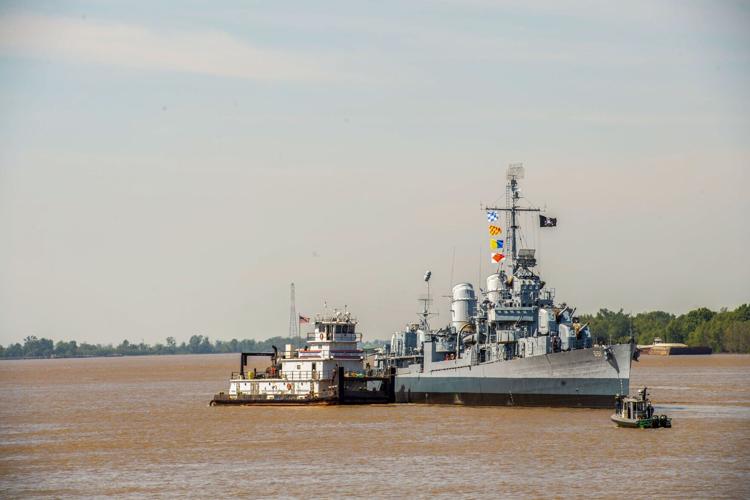 USS Kidd sails again from salvage dock to Houma | News | nola.com