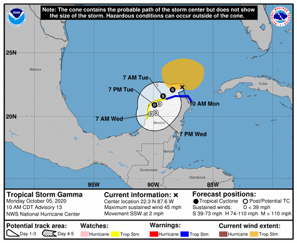 Tropical Storm Delta strengthening, expected to become hurricane ...
