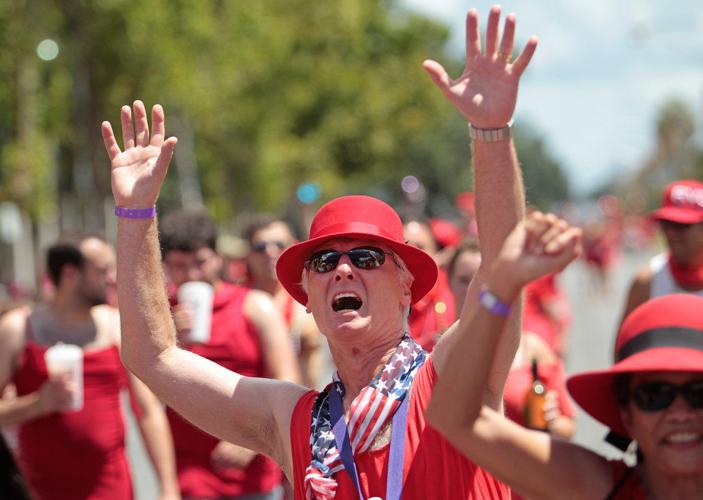 Dressed to thrill for the Red Dress Run in New Orleans | Louisiana ...