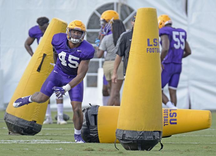 Photos: LSU football gets into rhythm with drills during preseason ...