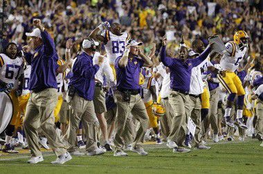 LSU kicker Trent Domingue -- unsure, shaky and blacked out -- came up ...