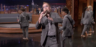 Watch: Chris Giarmo and David Byrne perform 'Road to Nowhere' on 'The ...