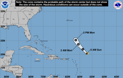 Tropical Storm Cindy veers northwest as Bret dissipates | Hurricane ...
