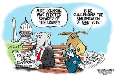 Mike Johnson elected Speaker Cartoon | Walt Handelsman | nola.com