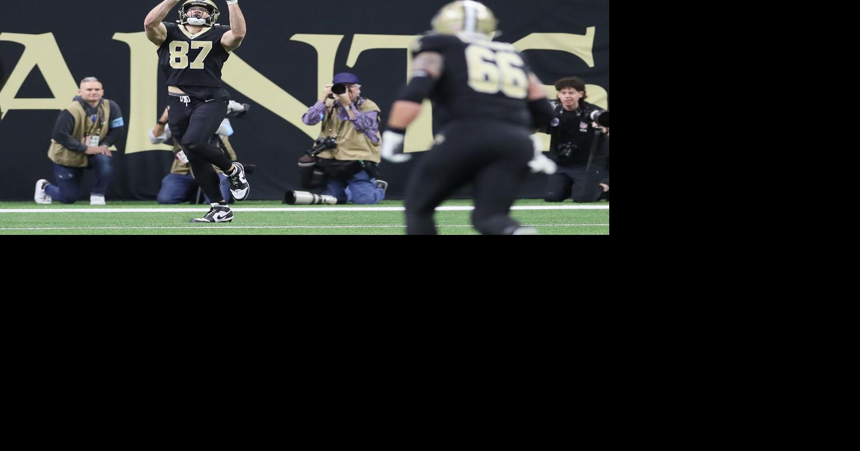 Return to Saints 'deeply cathartic' for TE Foster Moreau | Saints ...