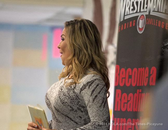 WWE Titus O'Neil and Diva Natalya kick off Reading Challenge in Harvey ...