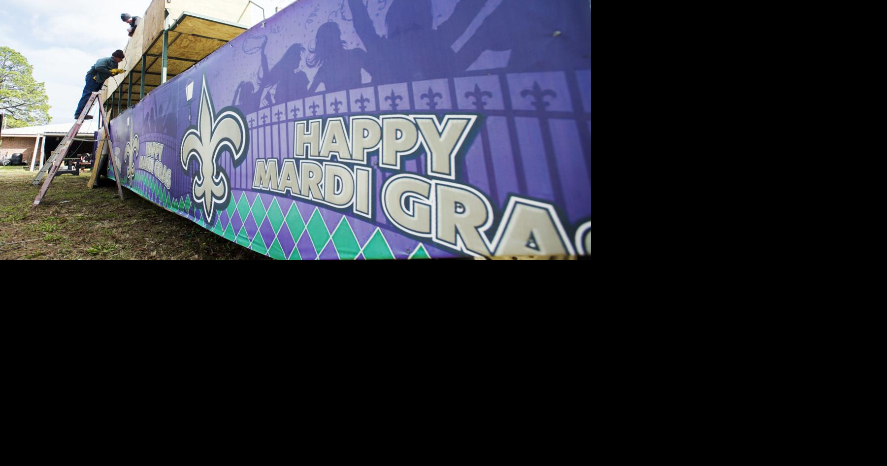 Barricades going up this week along Lafayette's Mardi Gras parade route ...