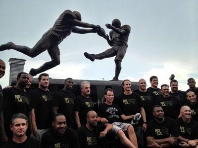 Saints unveil Steve Gleason "Rebirth" statue | The Latest | Gambit ...