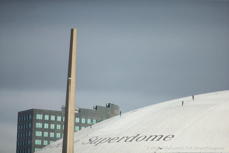 Sprucing up the 10-acre roof of the Mercedes-Benz Superdome: See photos ...