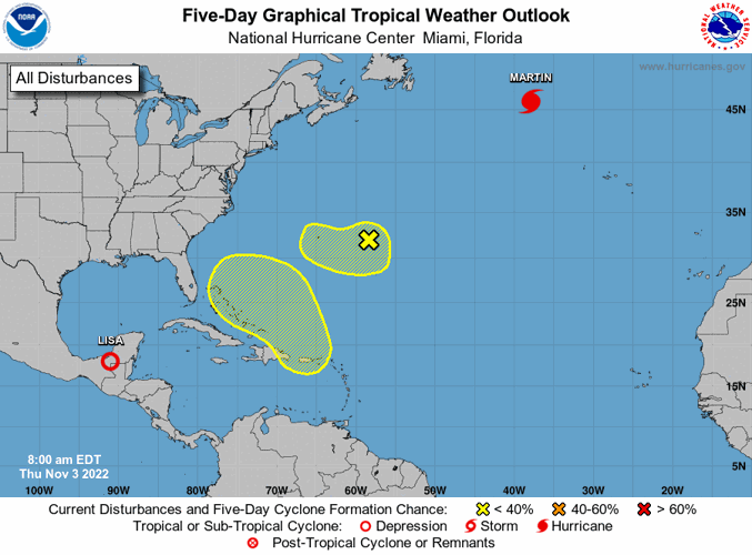 Lisa weakens on way to Gulf; Hurricane Martin strengthens | Hurricane ...